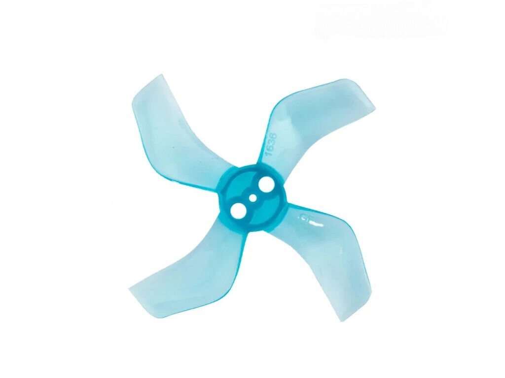 40mm 1636 PC 4 Blade 1.5mm - Clear Blue - FPV Drone Market